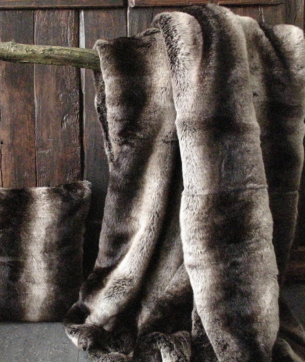 Kensington Faux Fur Throw | Luxurious Patterned Fur Blanket Throw