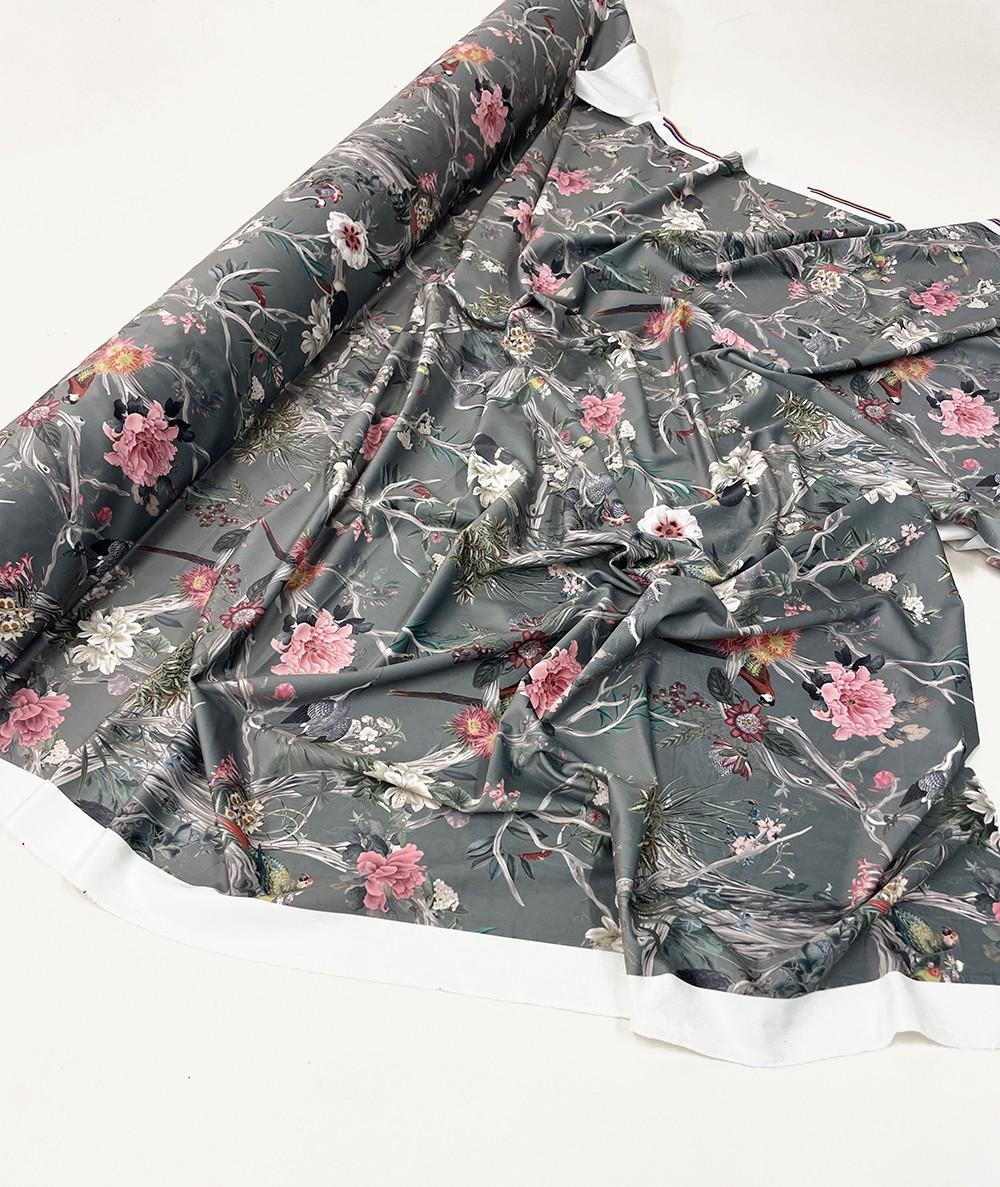 Luxury Velvet Fabric - Chinoiserie | Printed velvets | Floral Velvets
